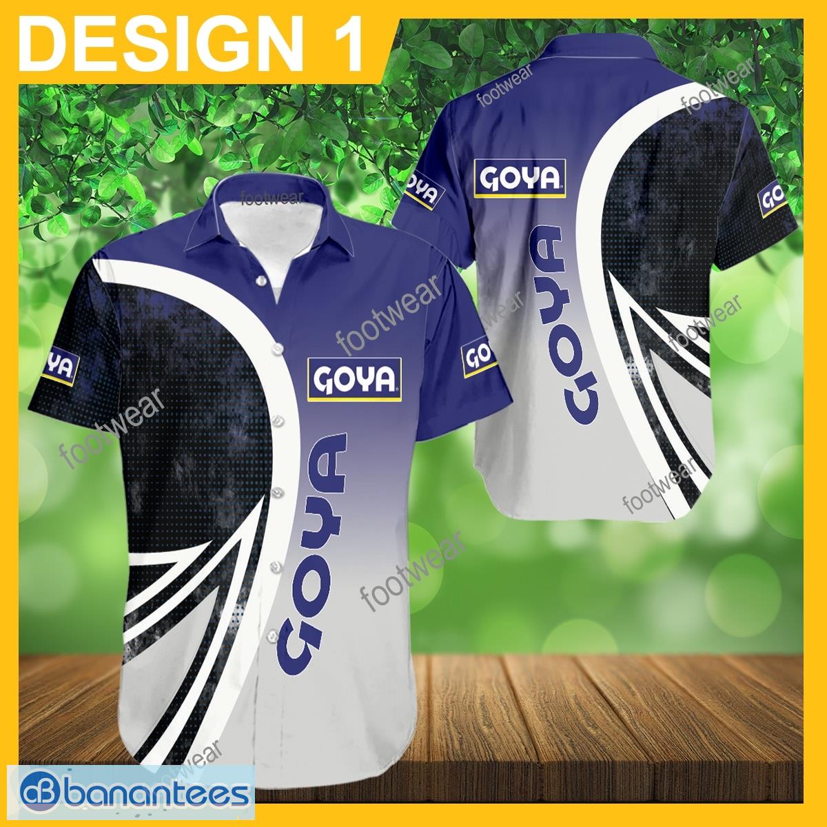 goya foods Hawaiian Shirt Logo Brand Design For Men Gifts Summer ...
