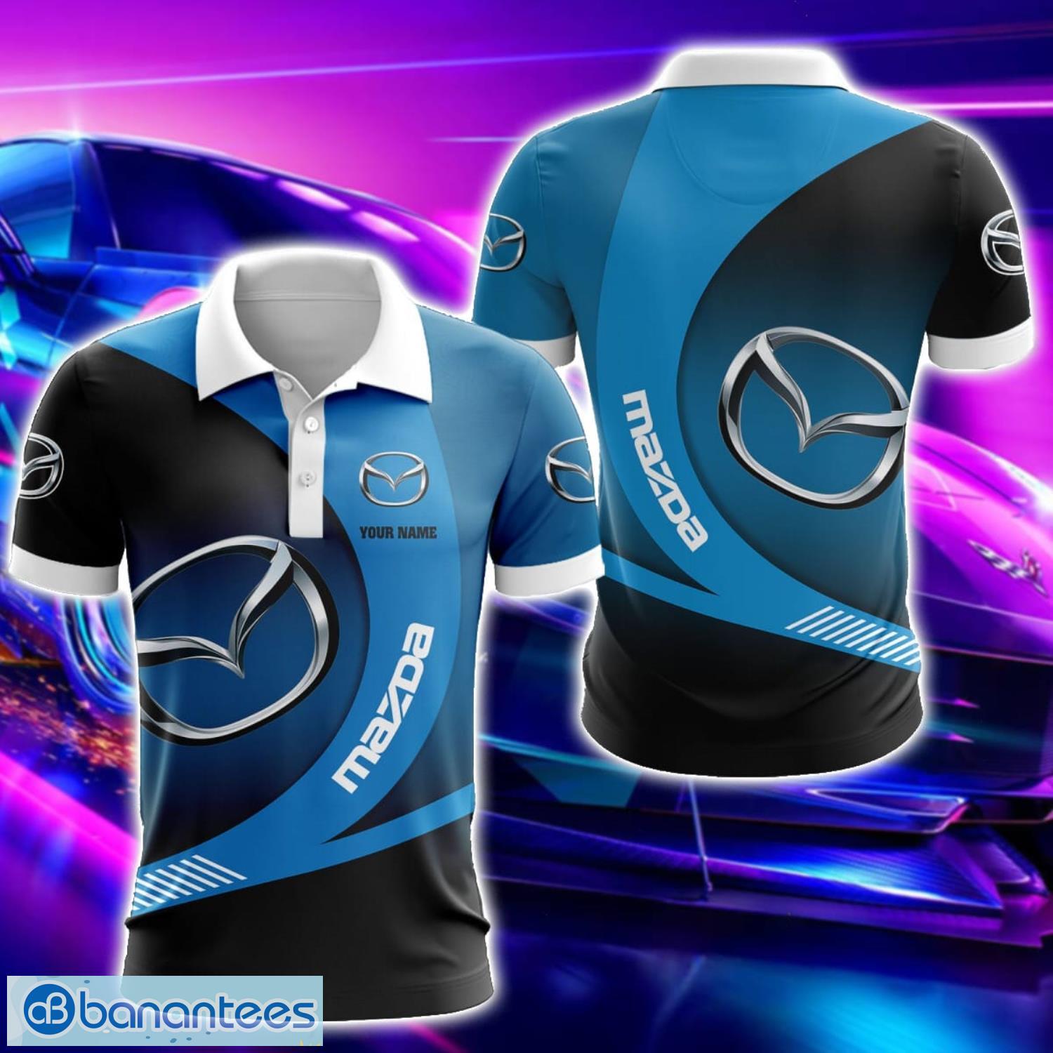 Mazda Car Logo 3D Polo Shirt Gift Ideas For Men - Banantees