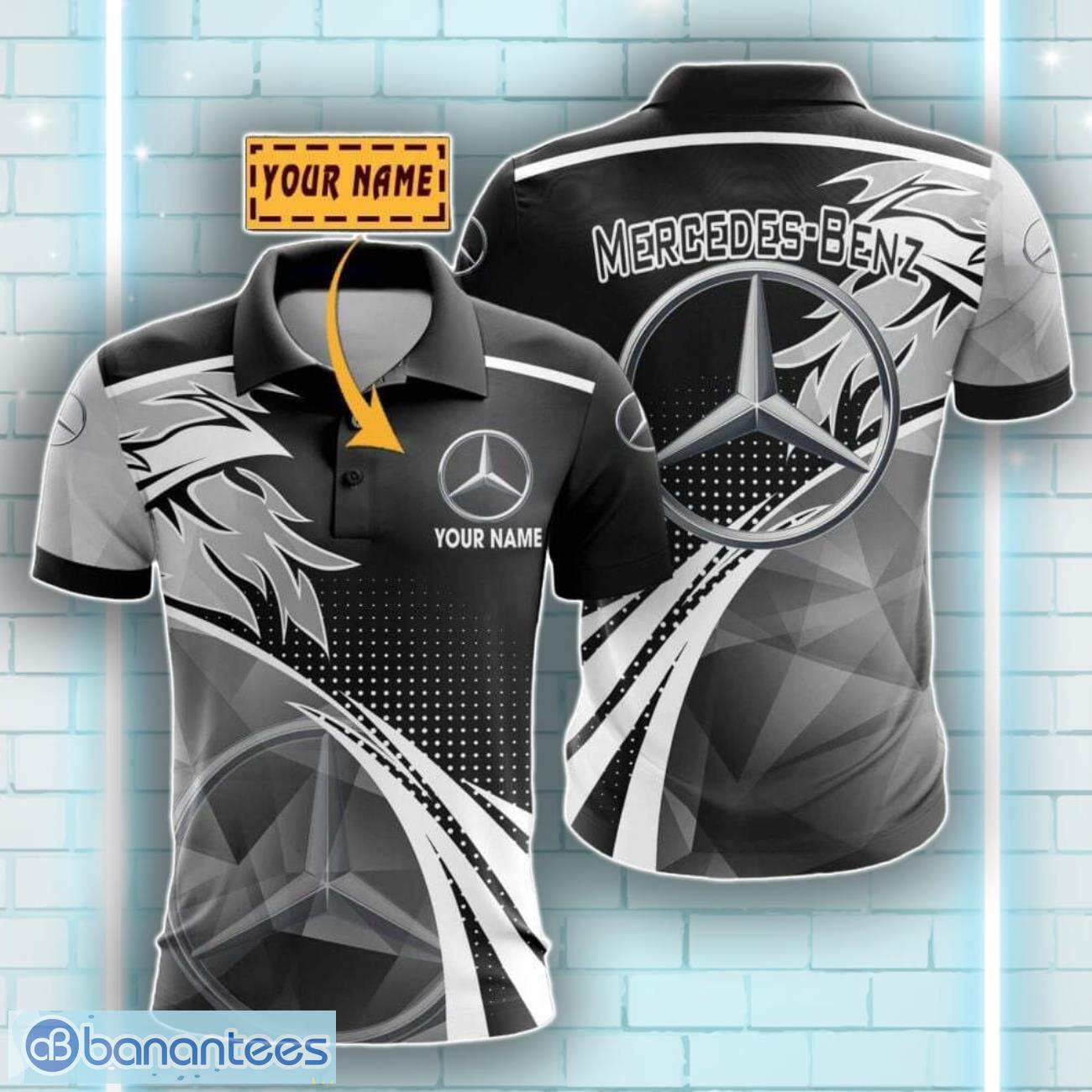 Mercedes-Benz Logo Color Flame Pattern Custom Name Edition For Men ...