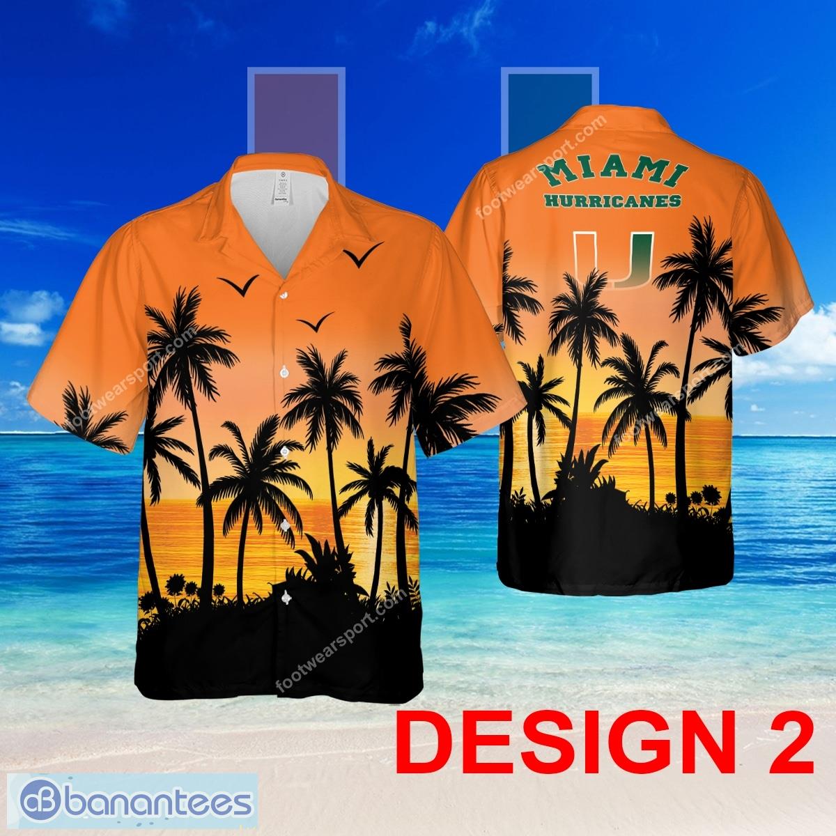 Miami (FL) Hurricanes Aloha Hawaiian Shirt Pattern Coconut Tree For Men ...