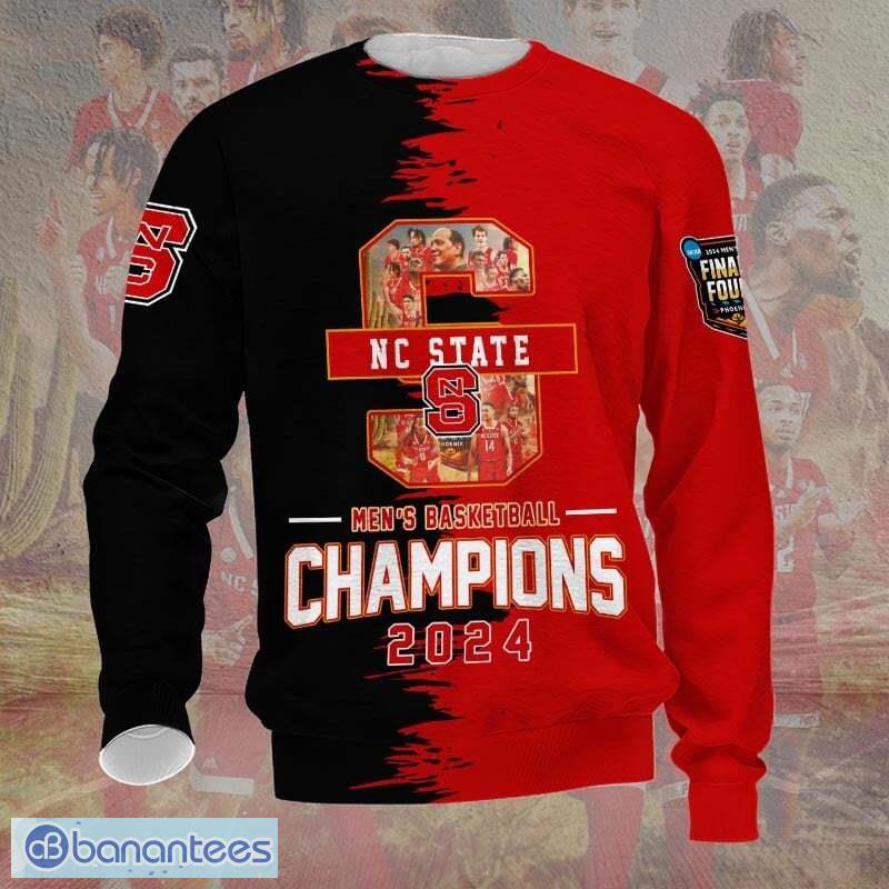 NC State Wolfpack 2024 Men’s Basketball Final Four Champions 3D Hoodie ...