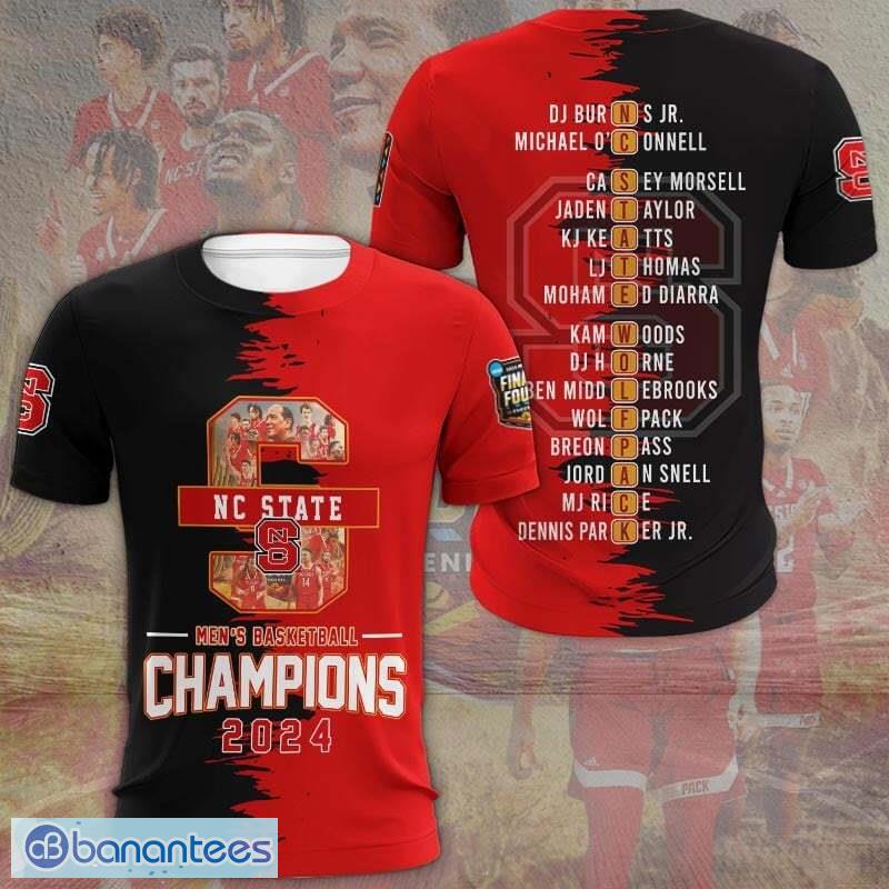 NC State Wolfpack 2024 Men’s Basketball Final Four Champions 3D Hoodie ...