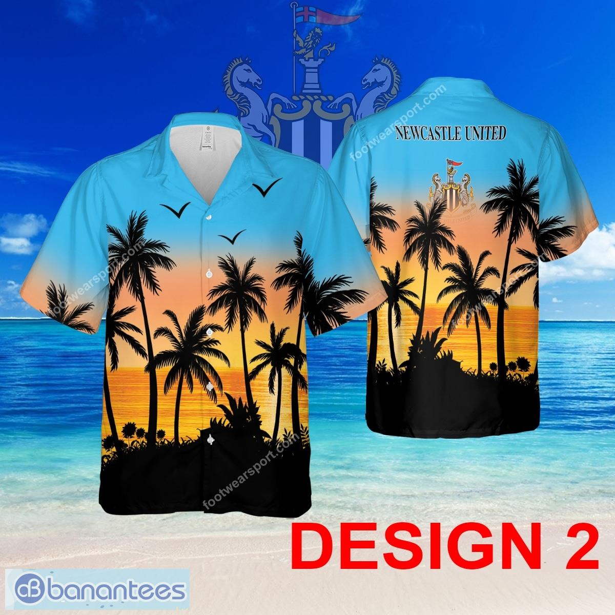 Newcastle United 3D Hawaiian Shirt Pattern Coconut Tree For Beach ...