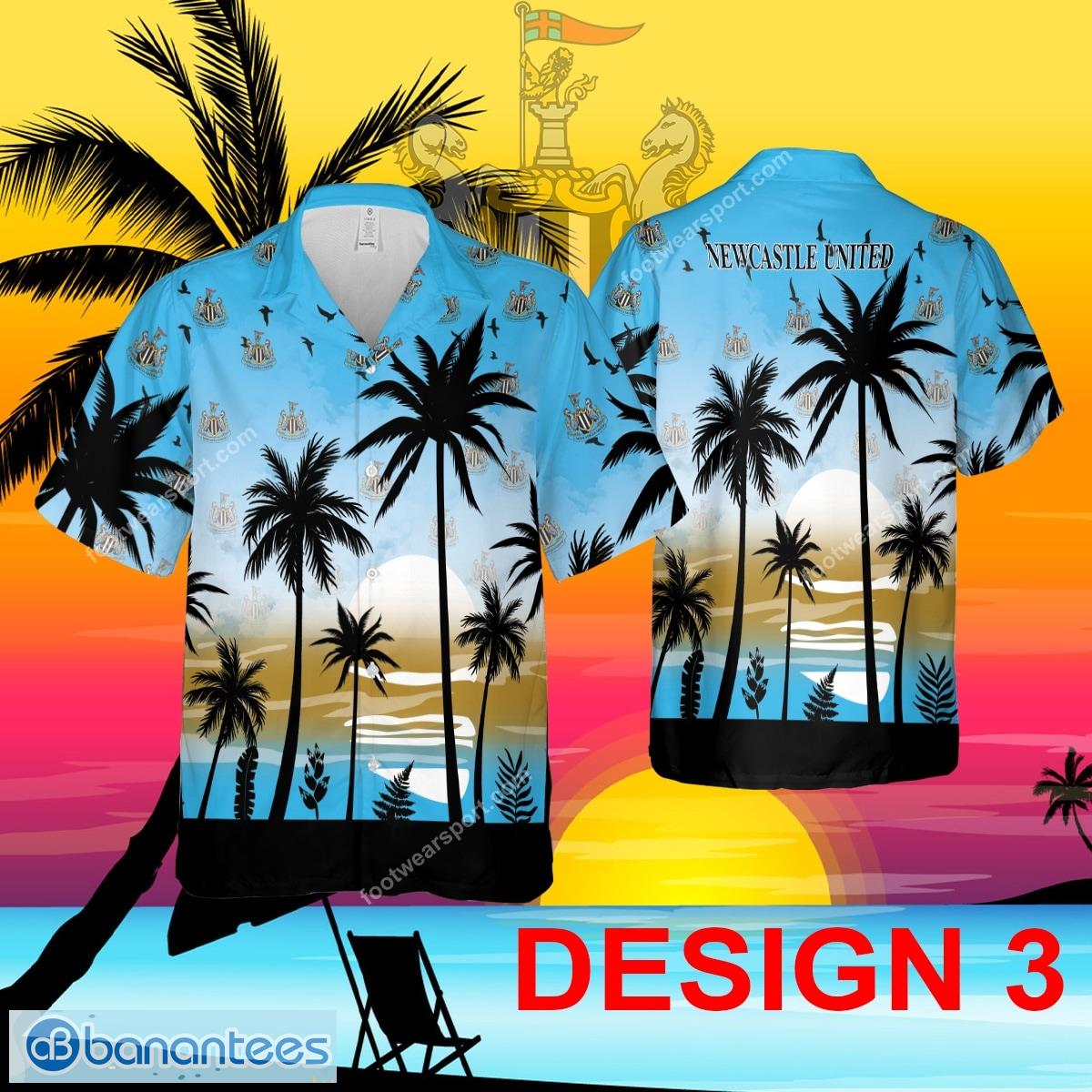 Newcastle United 3D Hawaiian Shirt Pattern Coconut Tree For Beach ...