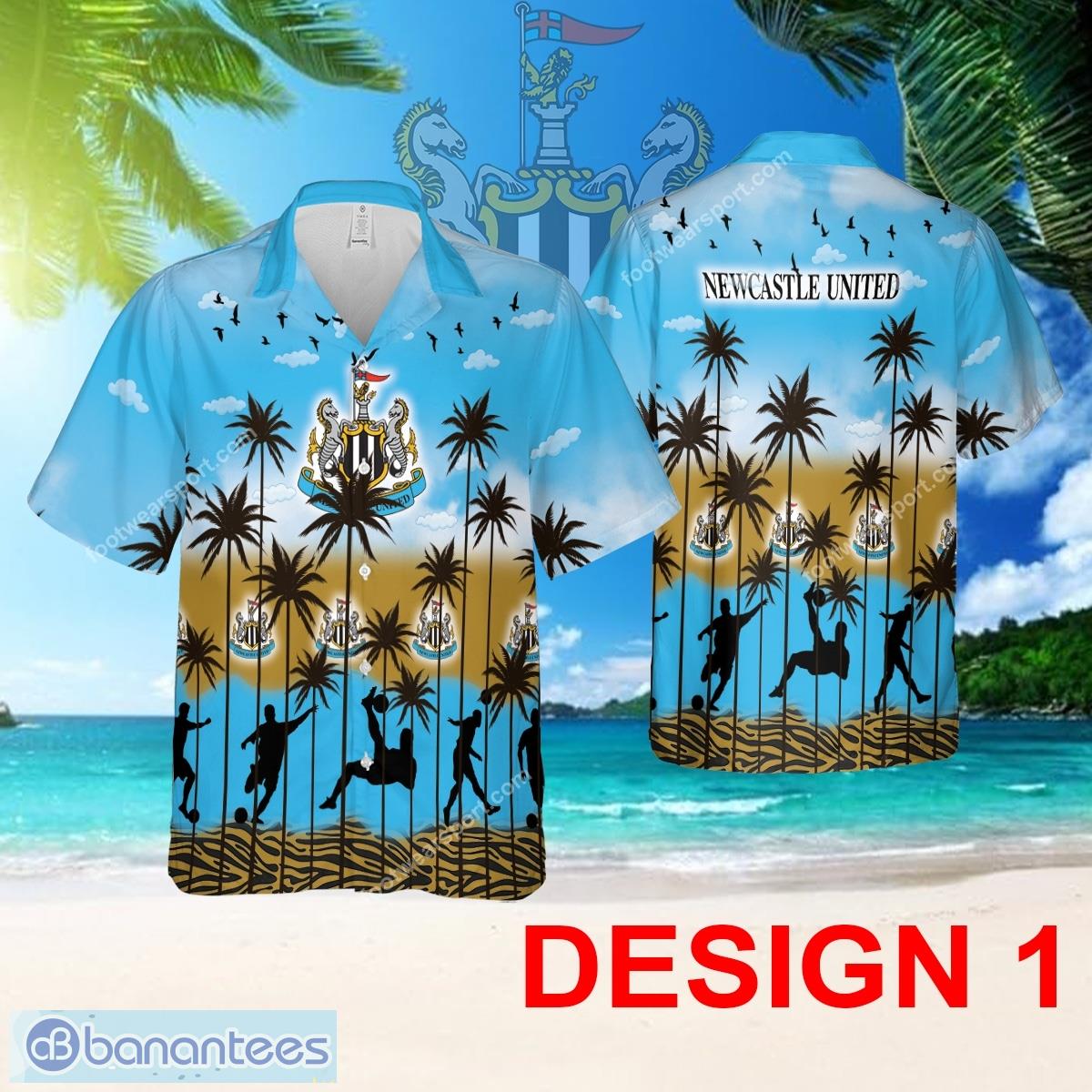 Newcastle United 3D Hawaiian Shirt Pattern Coconut Tree For Beach ...