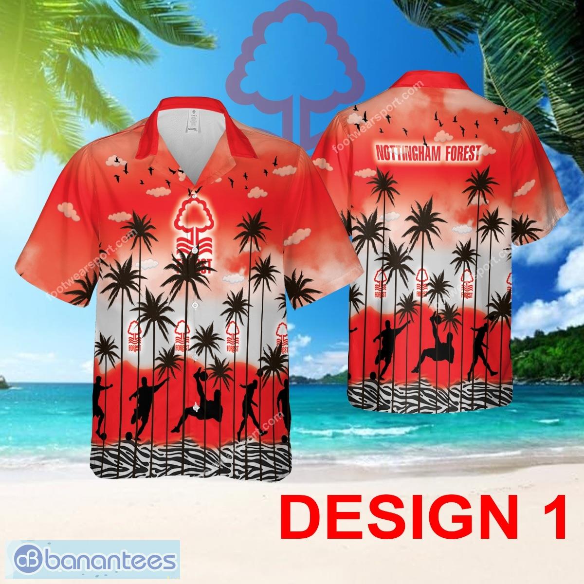 Nottingham Forest Aloha Hawaiian Shirt Pattern Coconut Tree Special ...