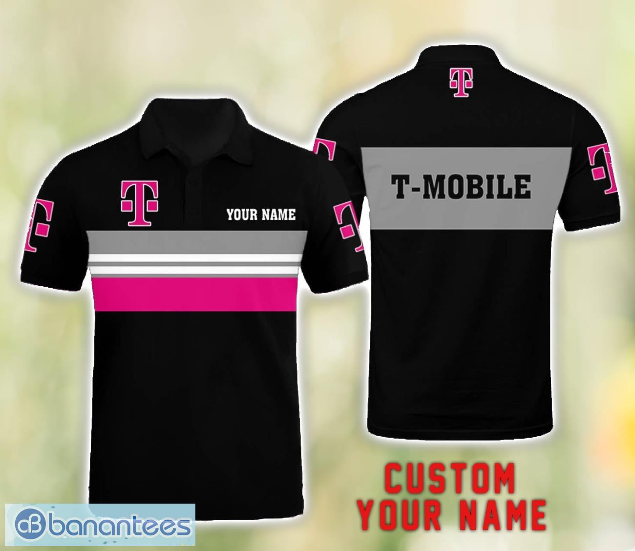 Personalized T-Mobile Logo Polo Shirt Team Hoilday Gift Black Polo ...