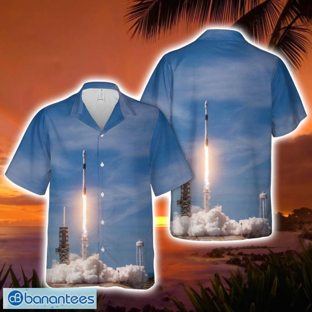 Spacex Falcon 9 Full Thrust Button Down Hawaiian Shirt Trend Summer ...