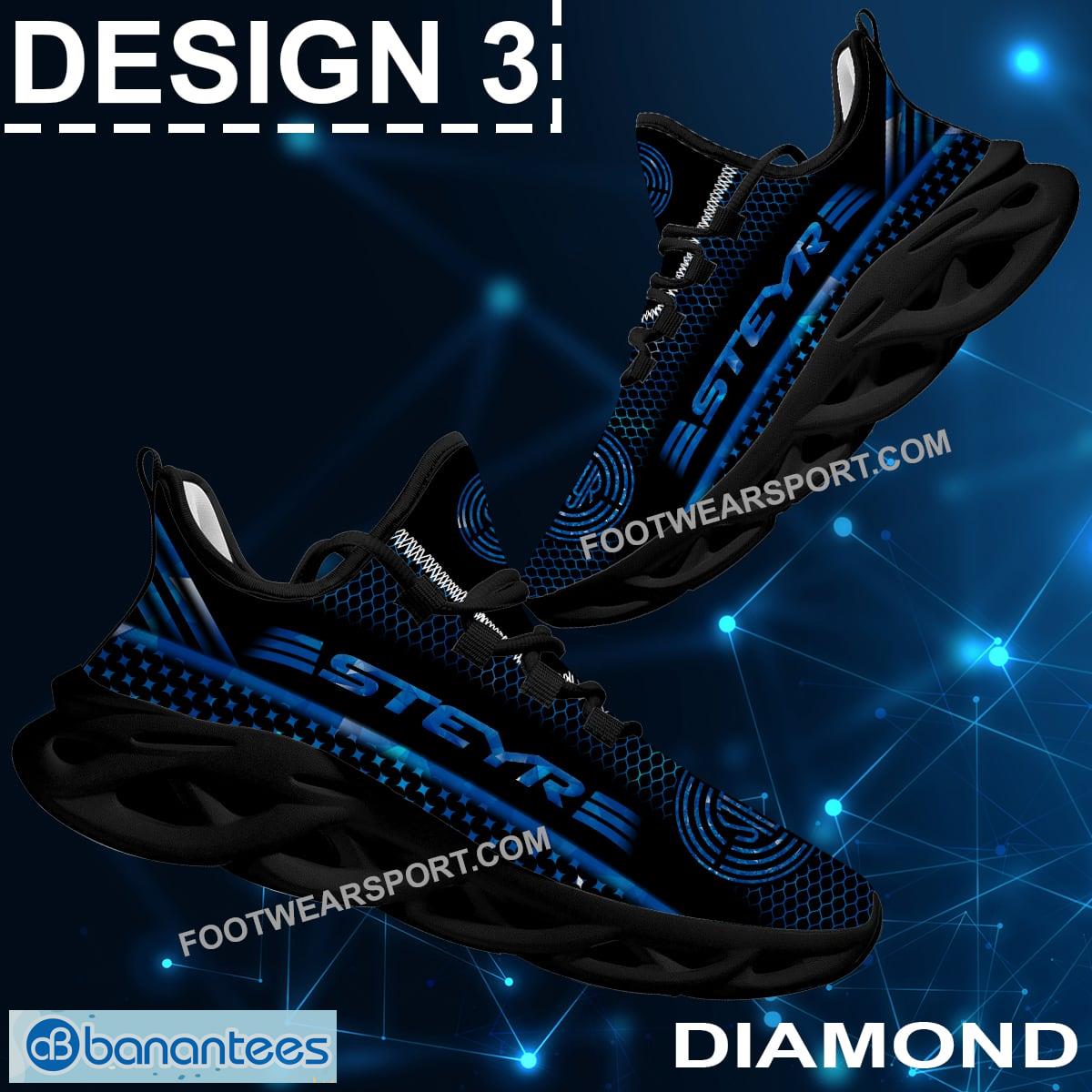 Steyr Tractor Max Soul Shoes Gold, Diamond, Silver All Over Print ...