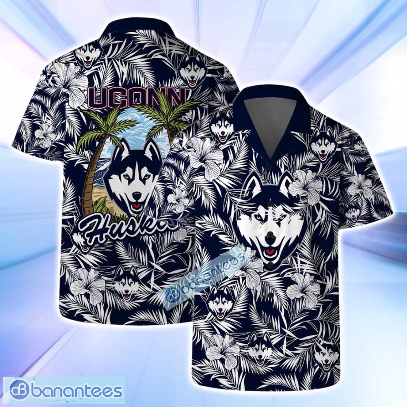 UConn Huskies NCAA Logo Beach Pattern Set Hawaiian Shirt & Short ...