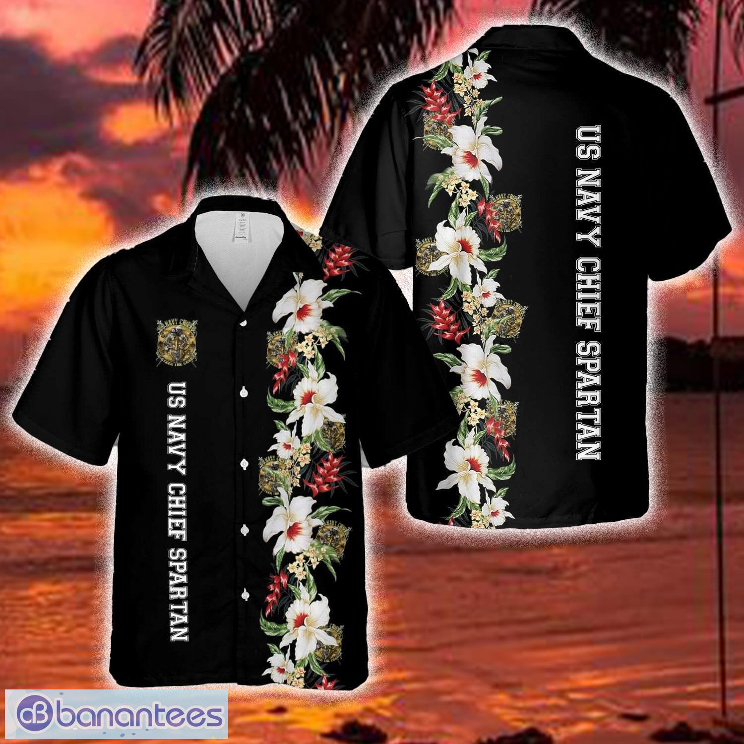 US Navy Chief Spartan Hawaiian Shirt - Banantees