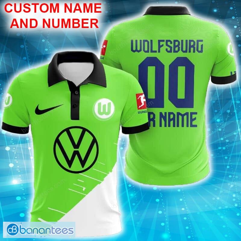VfL Wolfsburg Car 3D Polo Shirt Custom Number And Name - Banantees