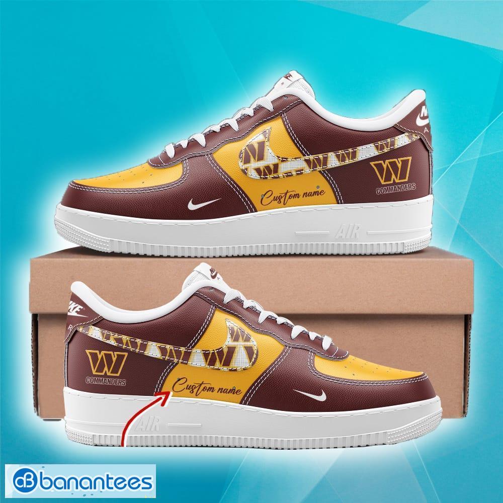 Washington Commanders NFL Custom Name Air Force 1 Sneakers For Fans ...