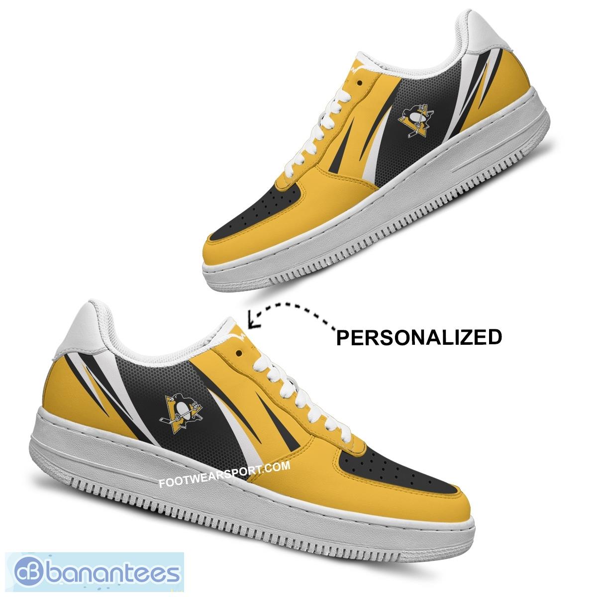 Custom Name Pittsburgh Penguins Air Force 1 Shoes Trending Design For ...