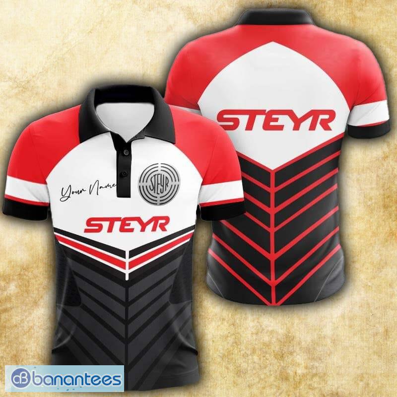 Custom Name Steyr 3D Polo Shirt Car Golf Full Print - Banantees