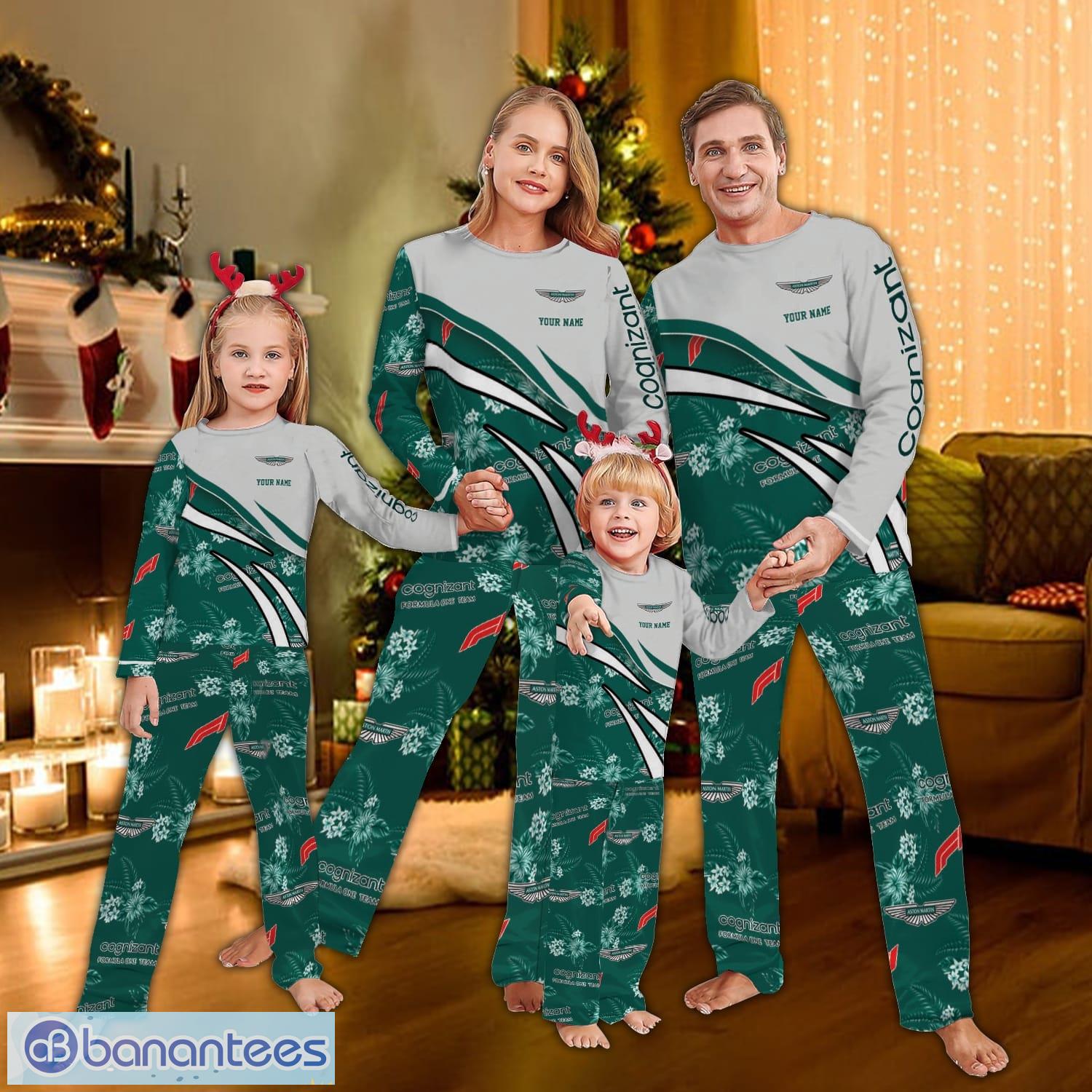 F1 Racing Aston Martin Aramco F1 Team Logo Team Pajamas Set Gift Family ...