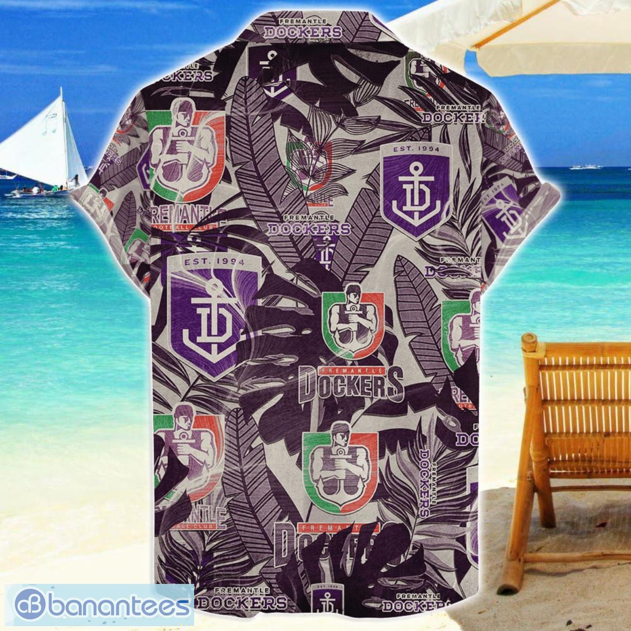 Fremantle Dockers Hawaiian Retro Logo Revolution AFL Fans Gift For Men ...