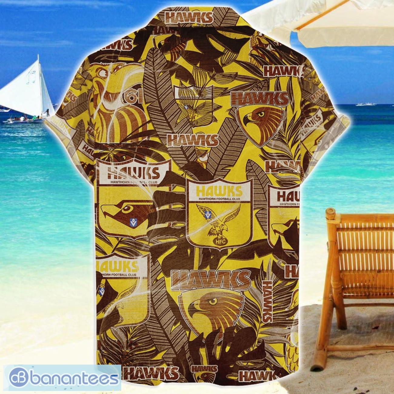 Hawthorn Hawks Hawaiian Retro Logo Revolution AFL Fans Gift For Men And ...