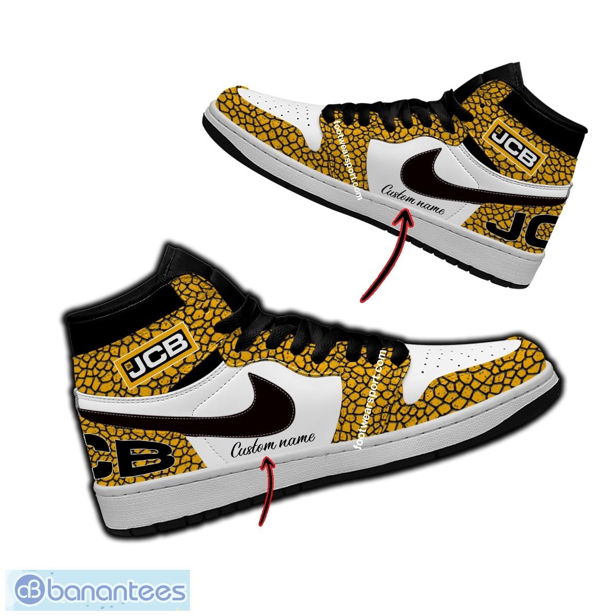 JCB Air Jordan Hightop Shoes Personalized Crocodile Skin Pattern Full ...