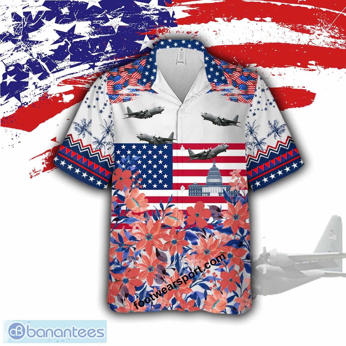 Lockheed C-130 Hercules C130 Liberty, US Capitol Hawaiian Shirt AOP ...