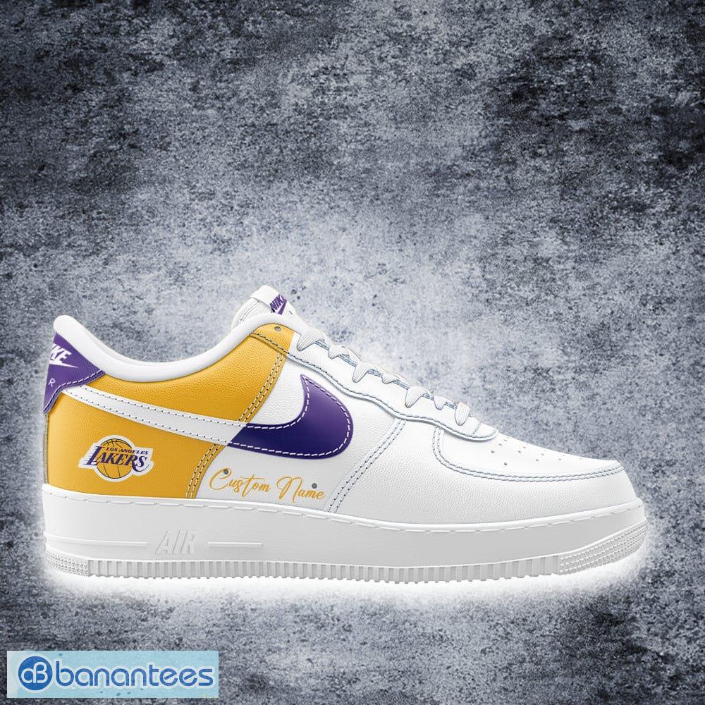 Los Angeles Lakers NBA Playoffs 2024 AF1 Sneakers Air Force Sneaker ...