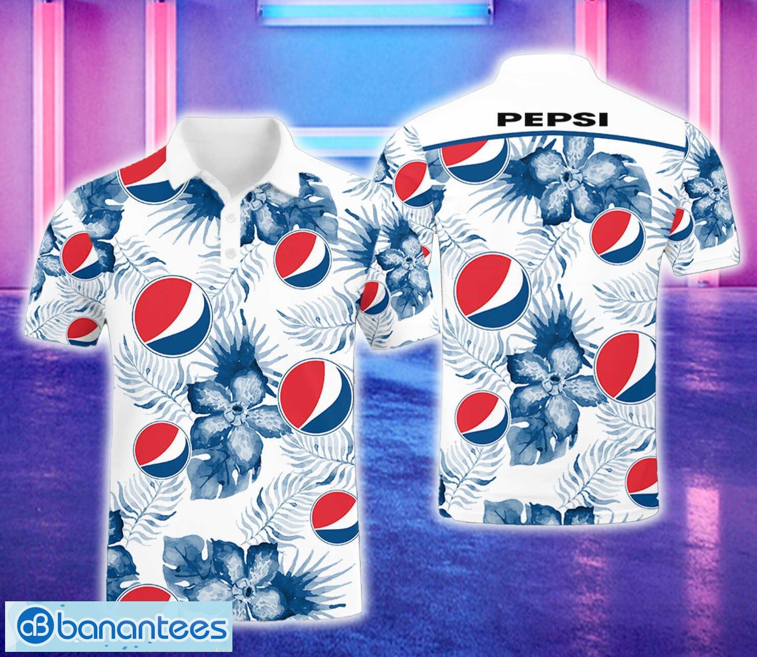 Pepsi 3D Polo Shirt Brand Pattern White For Fans - Banantees
