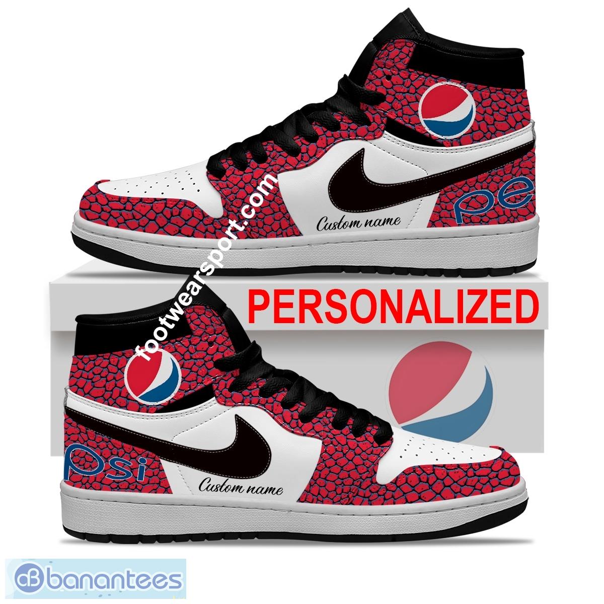 Pepsi Air Jordan Hightop Shoes Personalized Crocodile Skin Pattern Full ...