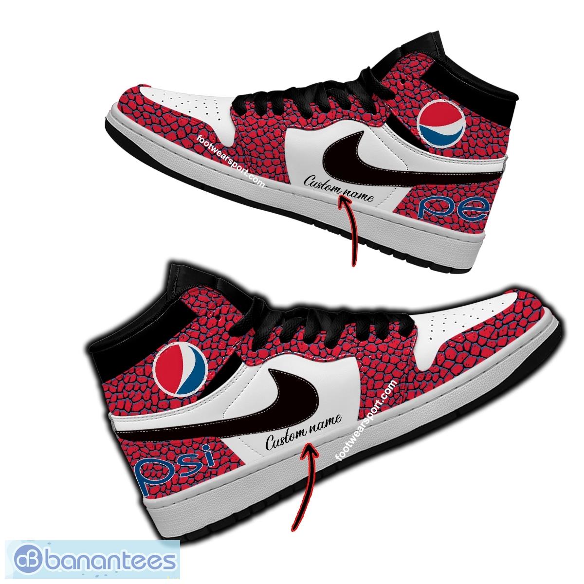 Pepsi Air Jordan Hightop Shoes Personalized Crocodile Skin Pattern Full ...