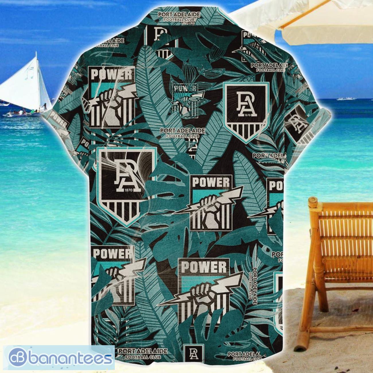 Port Adelaide Power Hawaiian Retro Logo Revolution AFL Fans Gift For ...