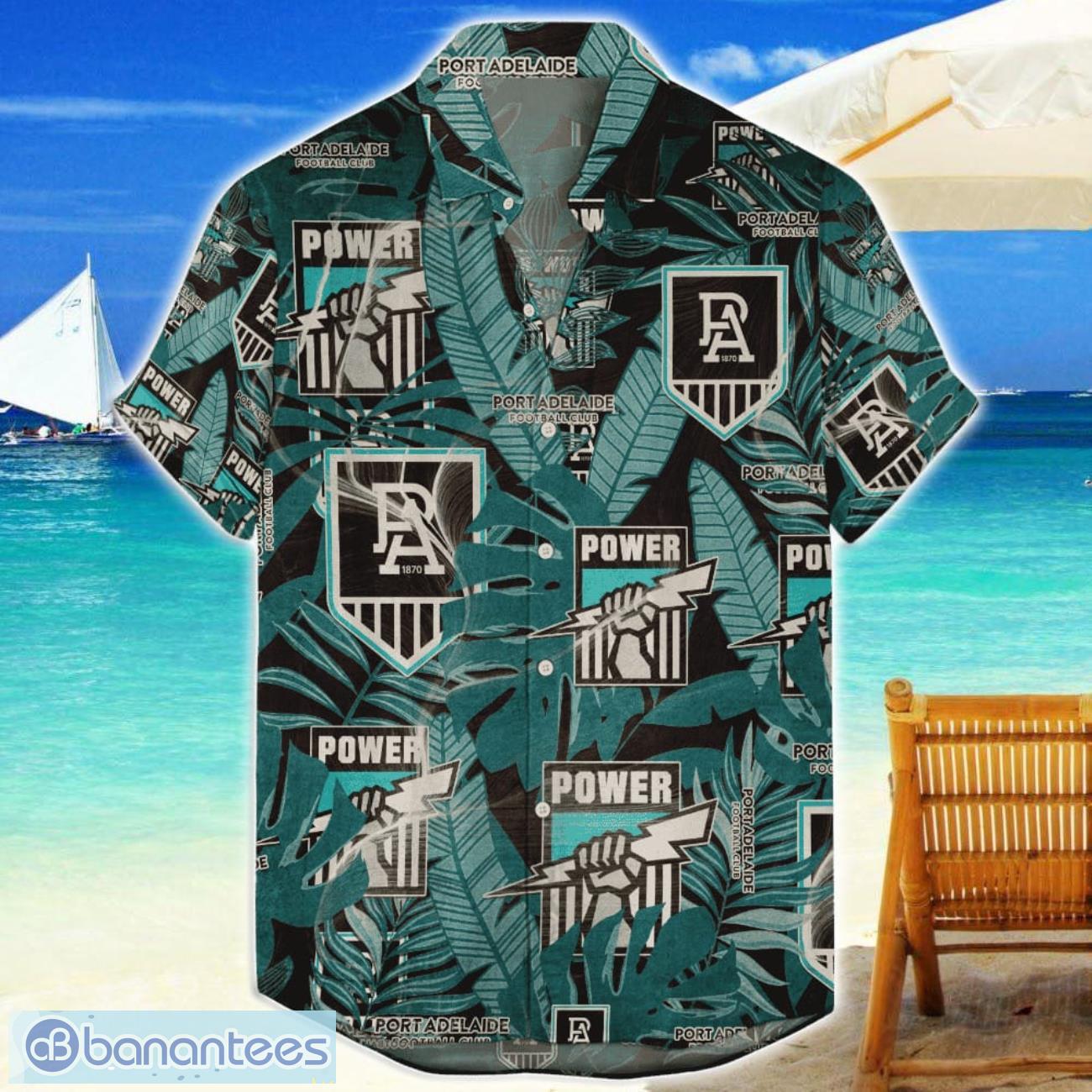 Port Adelaide Power Hawaiian Retro Logo Revolution AFL Fans Gift For ...