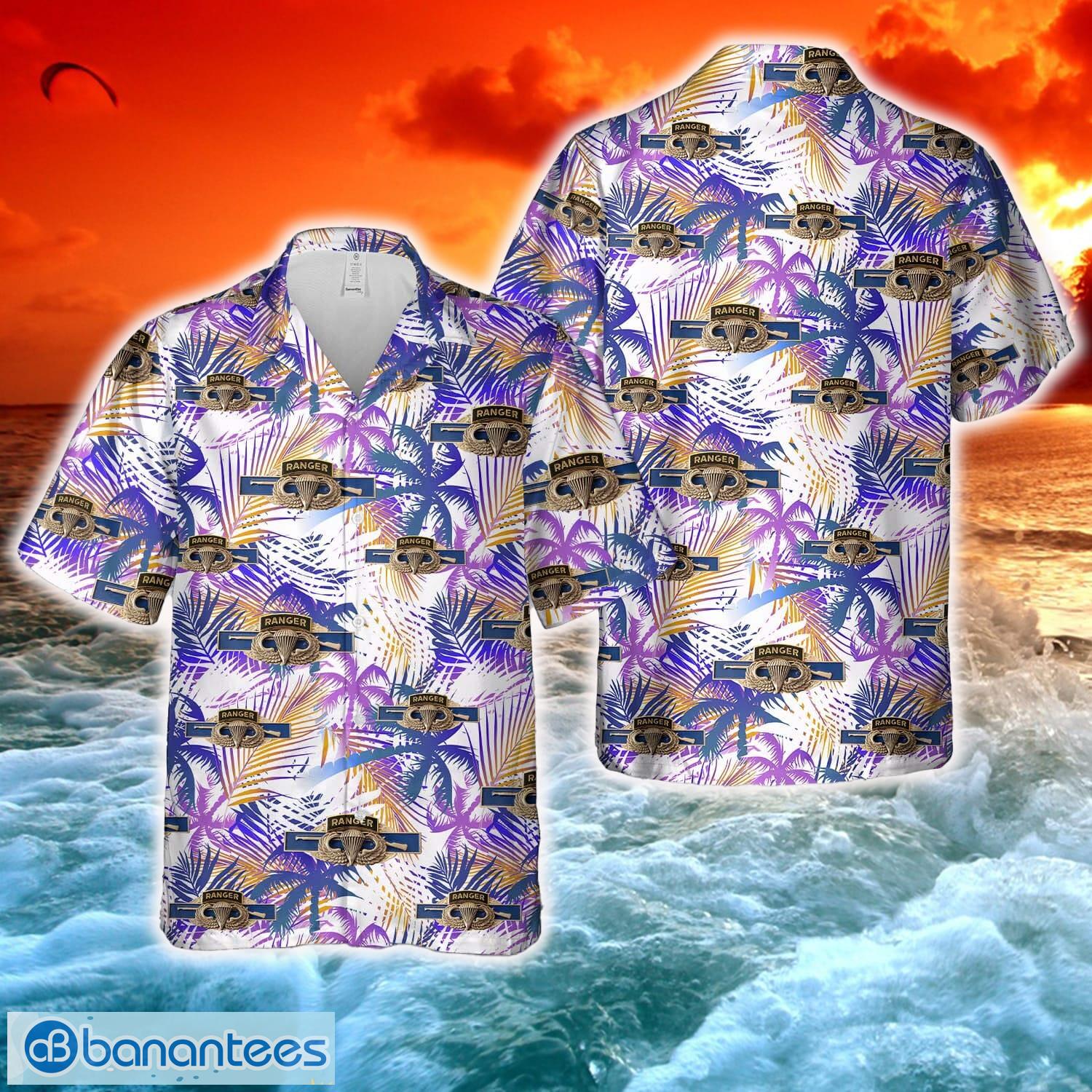 RANGER Basic Jump Wings US Army Combat Infantry Badge Hawaiian Shirt ...
