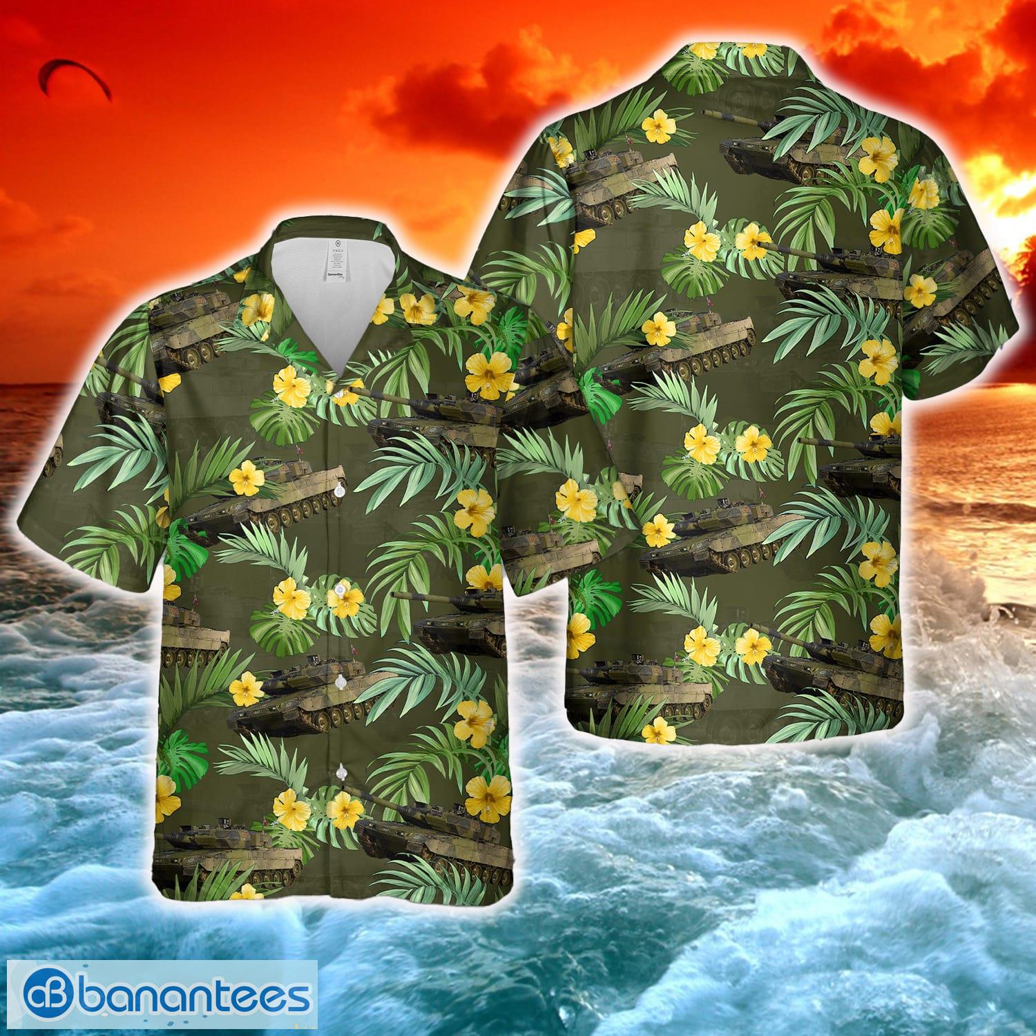 Royal Danish Army Leopard 2 A7 DK Main battle Tank Hawaiian Shirt For ...