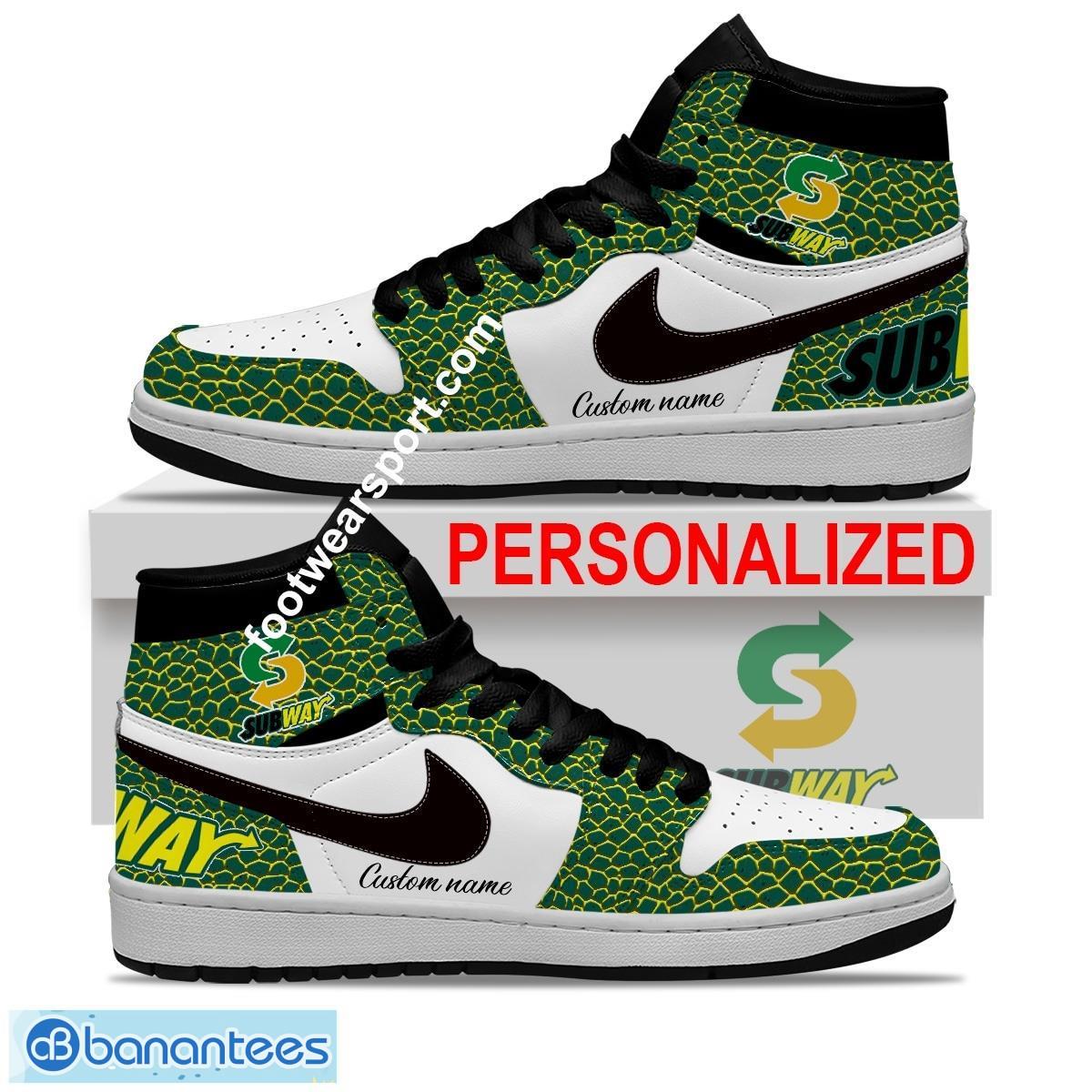 Subway Air Jordan Hightop Shoes Personalized Crocodile Skin Pattern ...