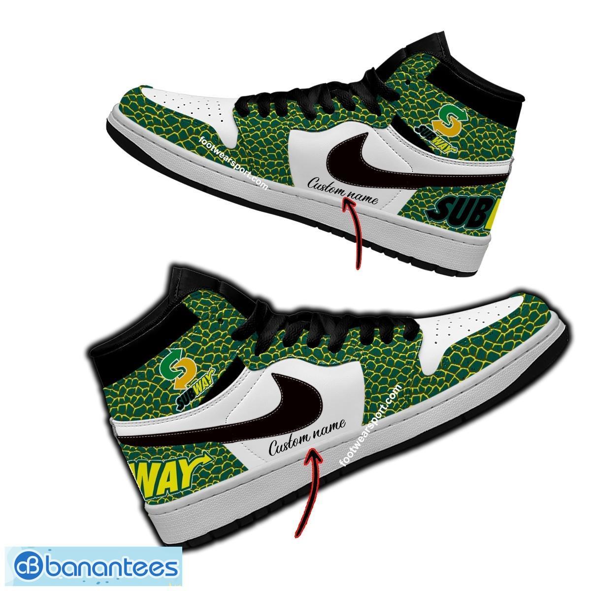 Subway Air Jordan Hightop Shoes Personalized Crocodile Skin Pattern ...
