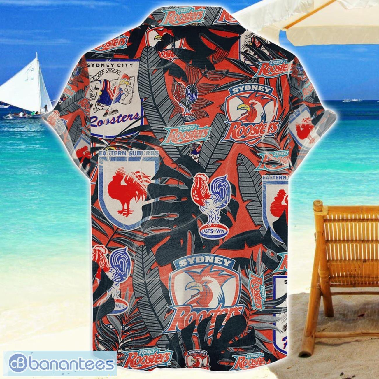 Sydney Roosters Hawaiian Retro Logo Revolution NRL Fans Gift For Men ...