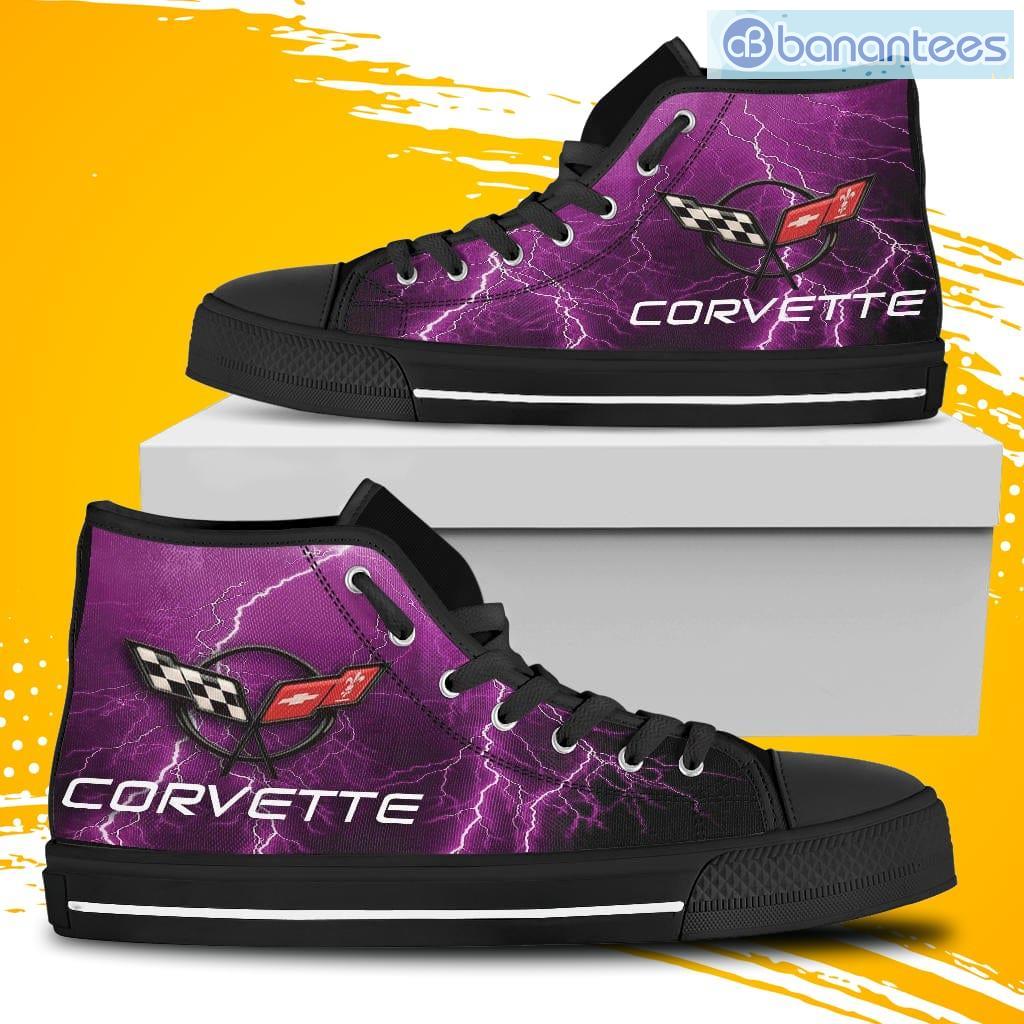 Corvette C5 Thunder Logo High Top Shoes Pink Classic Style Gift For ...