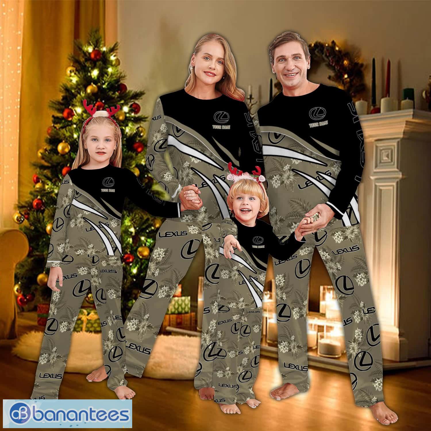 Custom Name Lexus Car Racing Logo Team Pajamas Set Flower Gift Family ...
