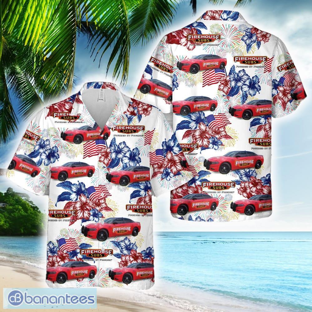 Firehouse Subs 4th Of July Hawaiian Shirt Tropical Summer For Fans ...