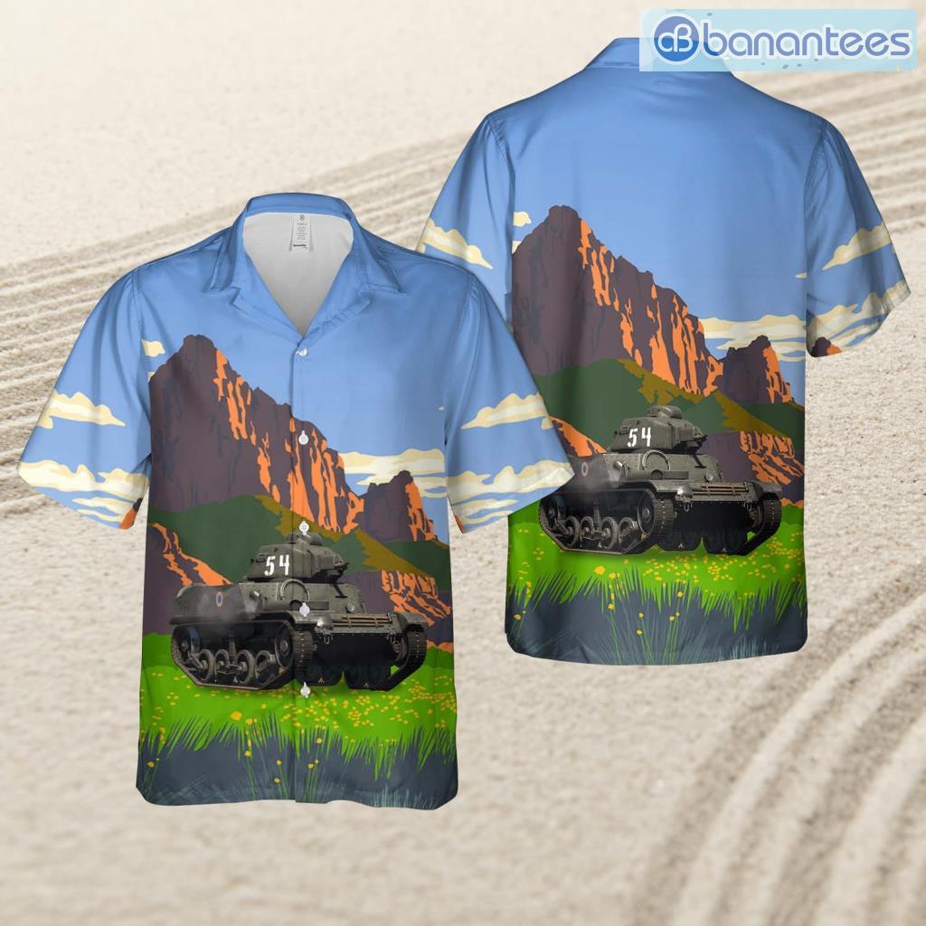 French Army Automitrailleuse De Combat Amc.34 Yr Tropical Beach ...