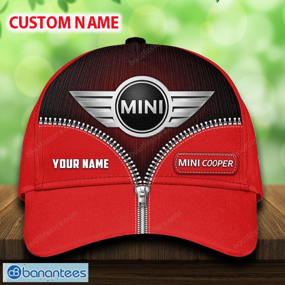 Mini Cooper Zipper Hat And Cap 3D Red Custom Name New For Men Women ...
