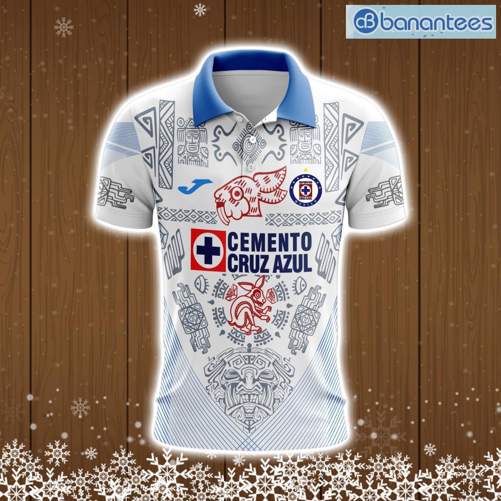 Personalized Liga MX Cruz Azul Mix Aztec Culture Concepts Polo Shirt ...