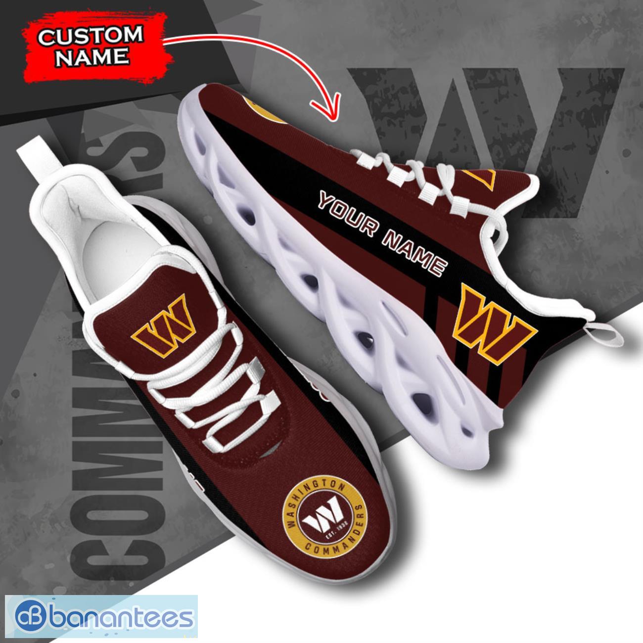 Personalized Name Washington Commanders NFL Max Soul Shoes Sneakers For ...