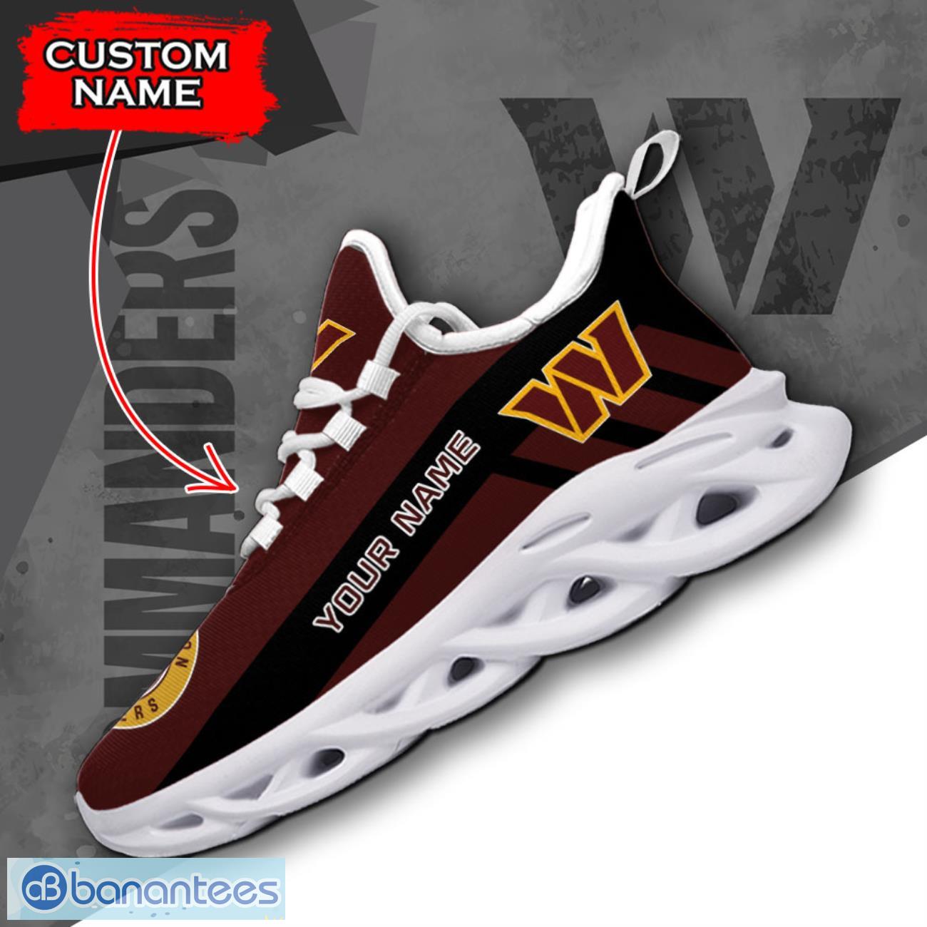 Personalized Name Washington Commanders NFL Max Soul Shoes Sneakers For ...