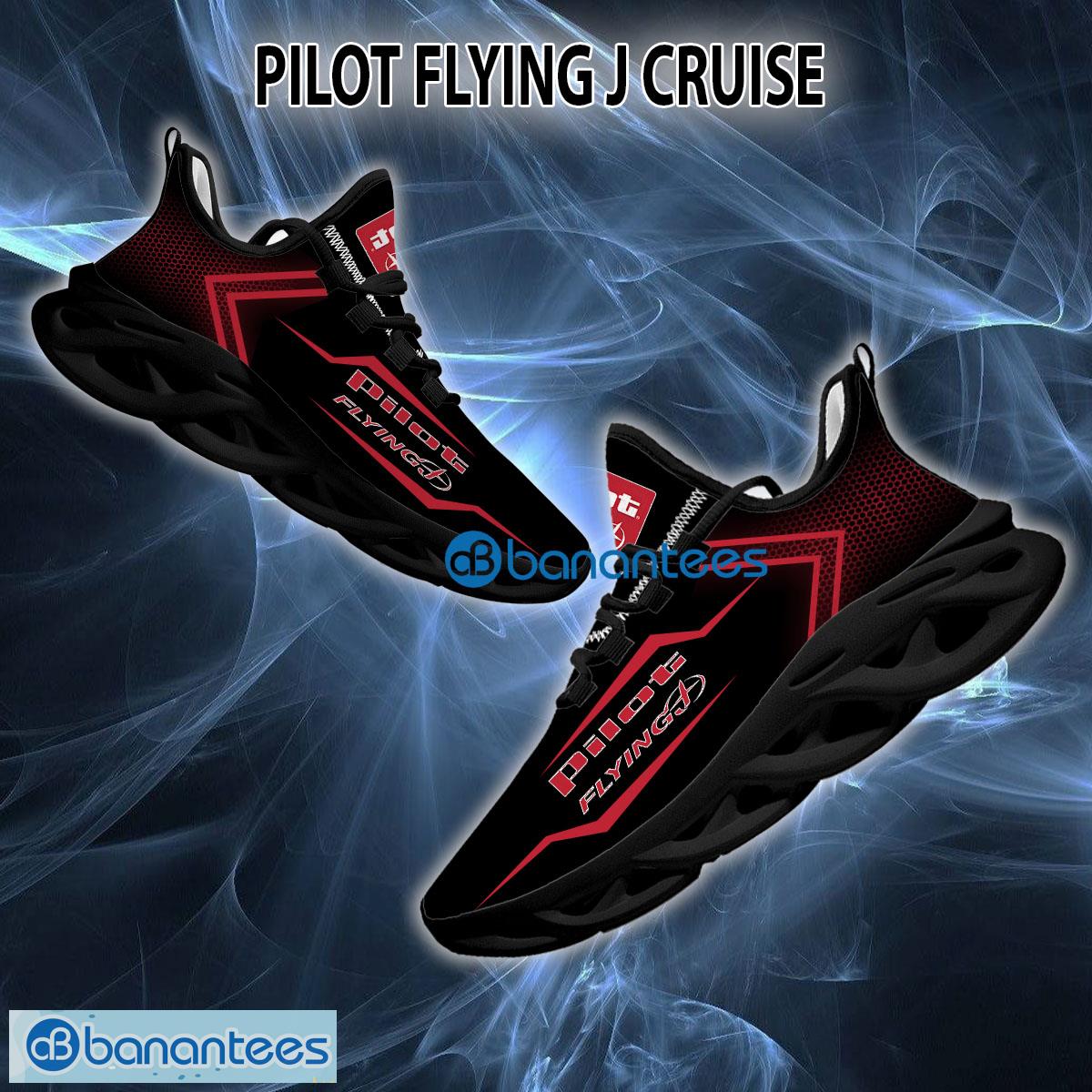 pilot flying j Running Sneaker Black Logo Max Soul Shoes - Banantees