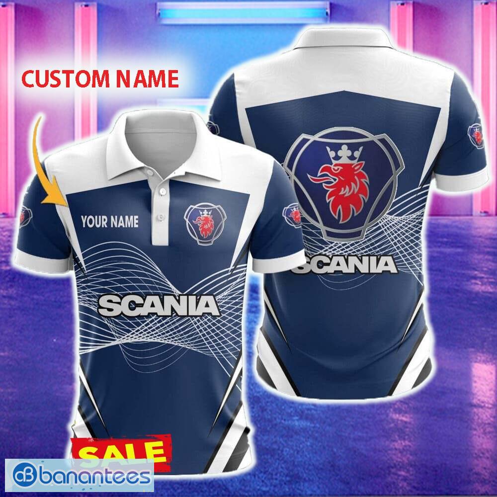 Scania Car 3D Polo Shirt New For Fans Gift Golf Custom Name - Banantees