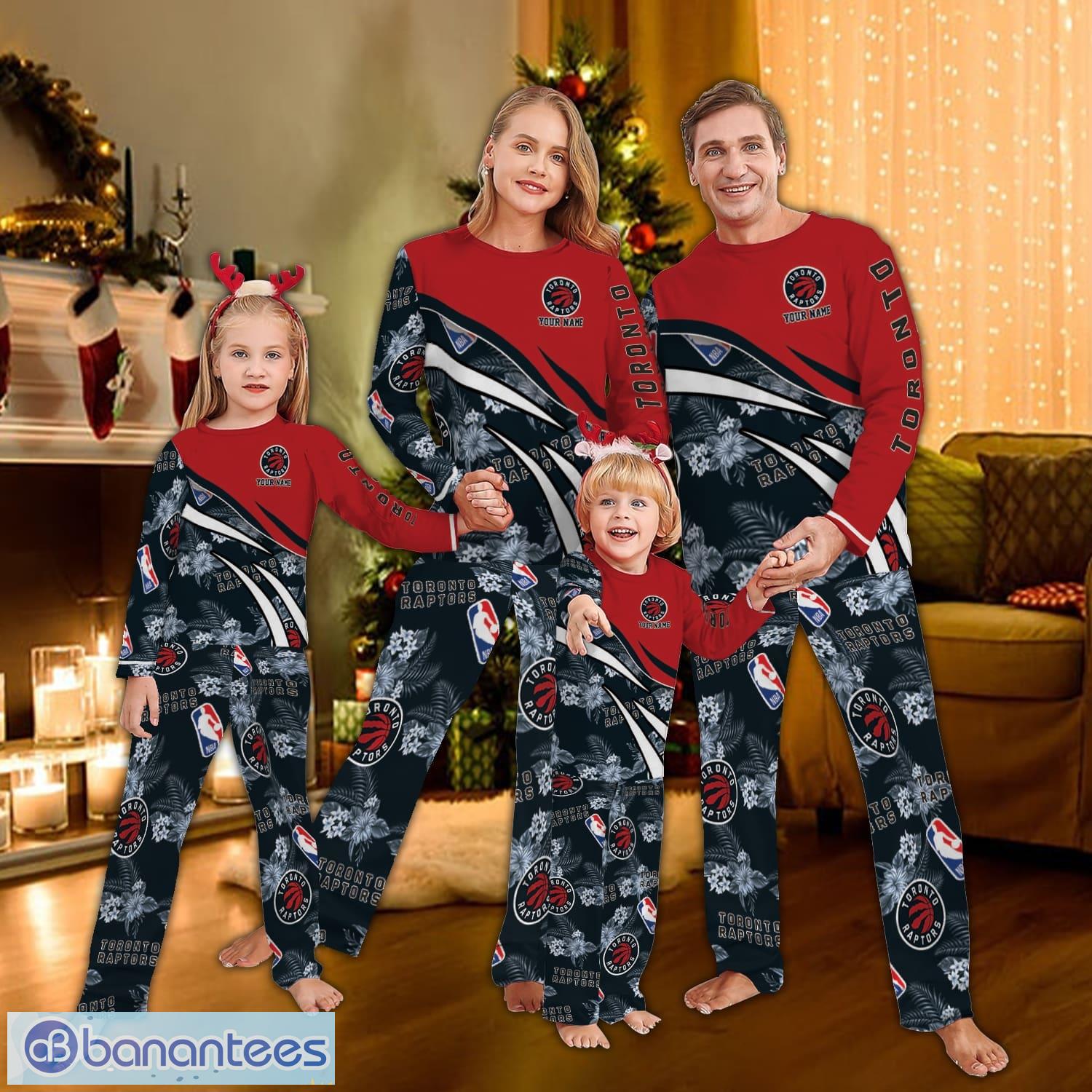 Toronto Raptors Logo Team Pajamas Set Men Women Children - Banantees