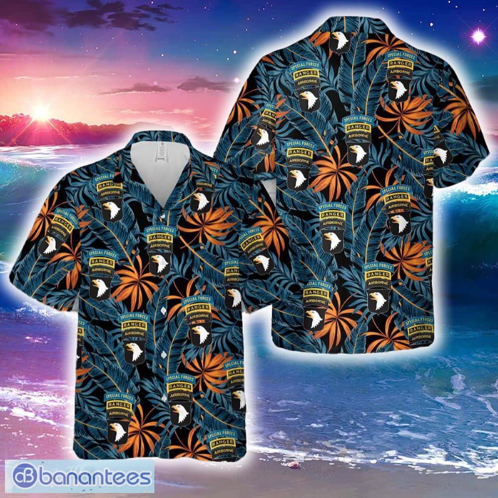 US Army 101st Airborne Ranger Special Forces Hawaiian Shirt Tropical ...