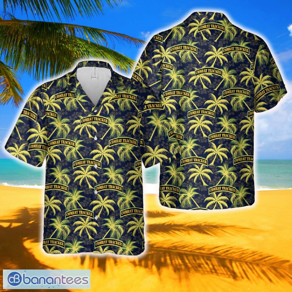 US Army Combat Tracker Tab Hawaiian Shirt Beach Summer - Banantees