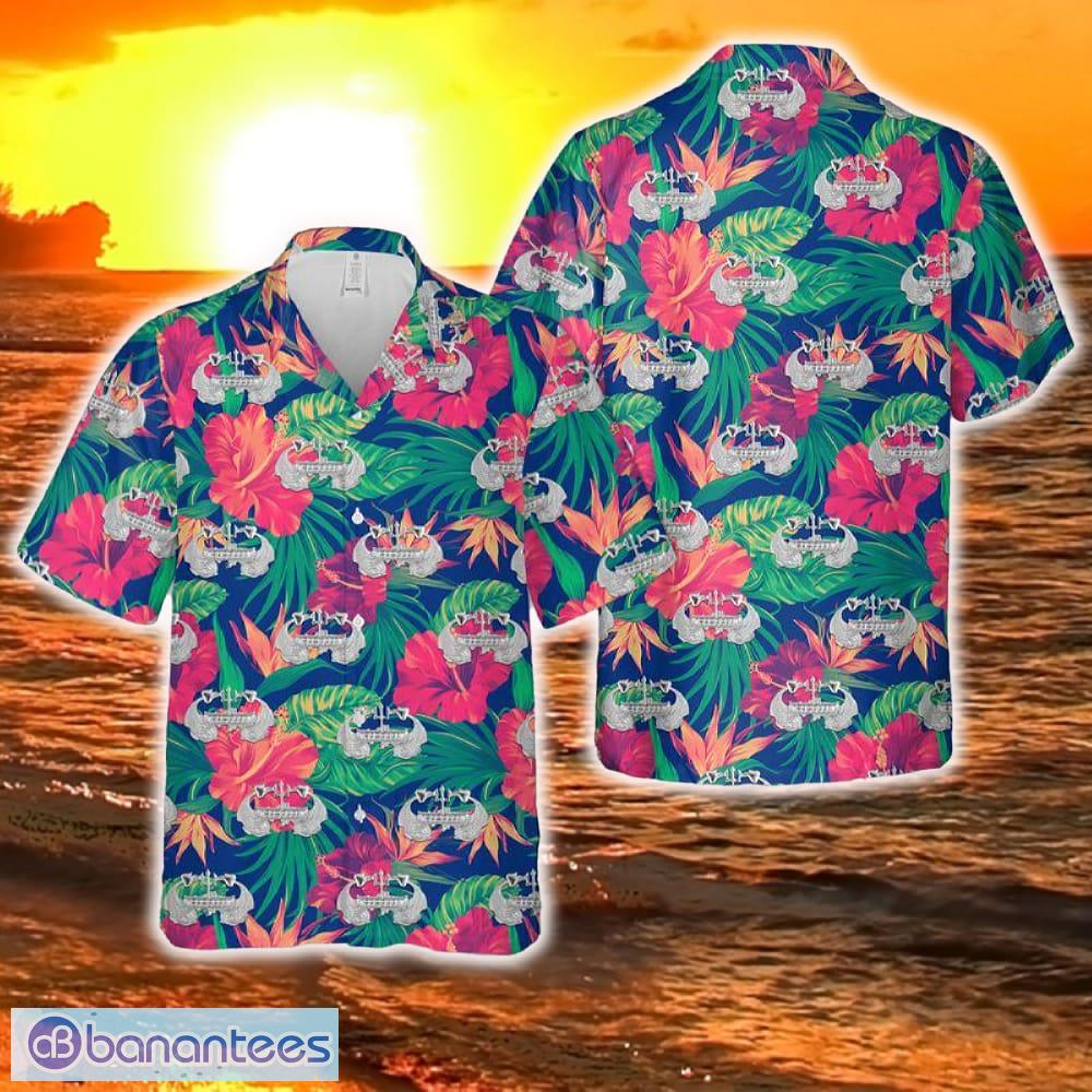 US Navy Deep Submergence Enlisted badge Hawaiian Shirt Tropical Summer ...