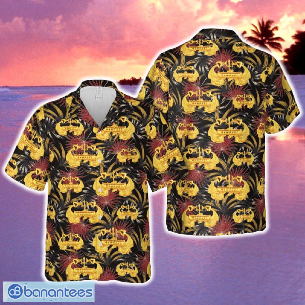 US Navy Deep Submergence Officer Badge Hawaiian Shirt Tropical Summer ...